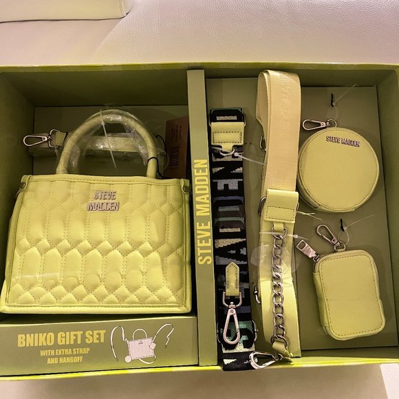Stev madden | Bags | Nwt Boxed Steve Madden Bniko Gift Set Satchel ...
